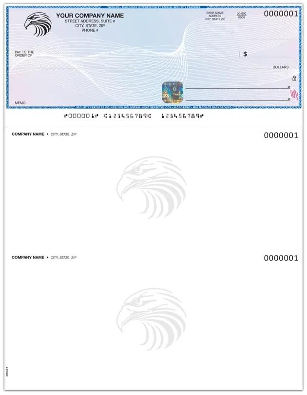 High Security Business Checks Formatted For QuickBooks