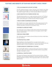 High Security Business Checks Formatted For QuickBooks